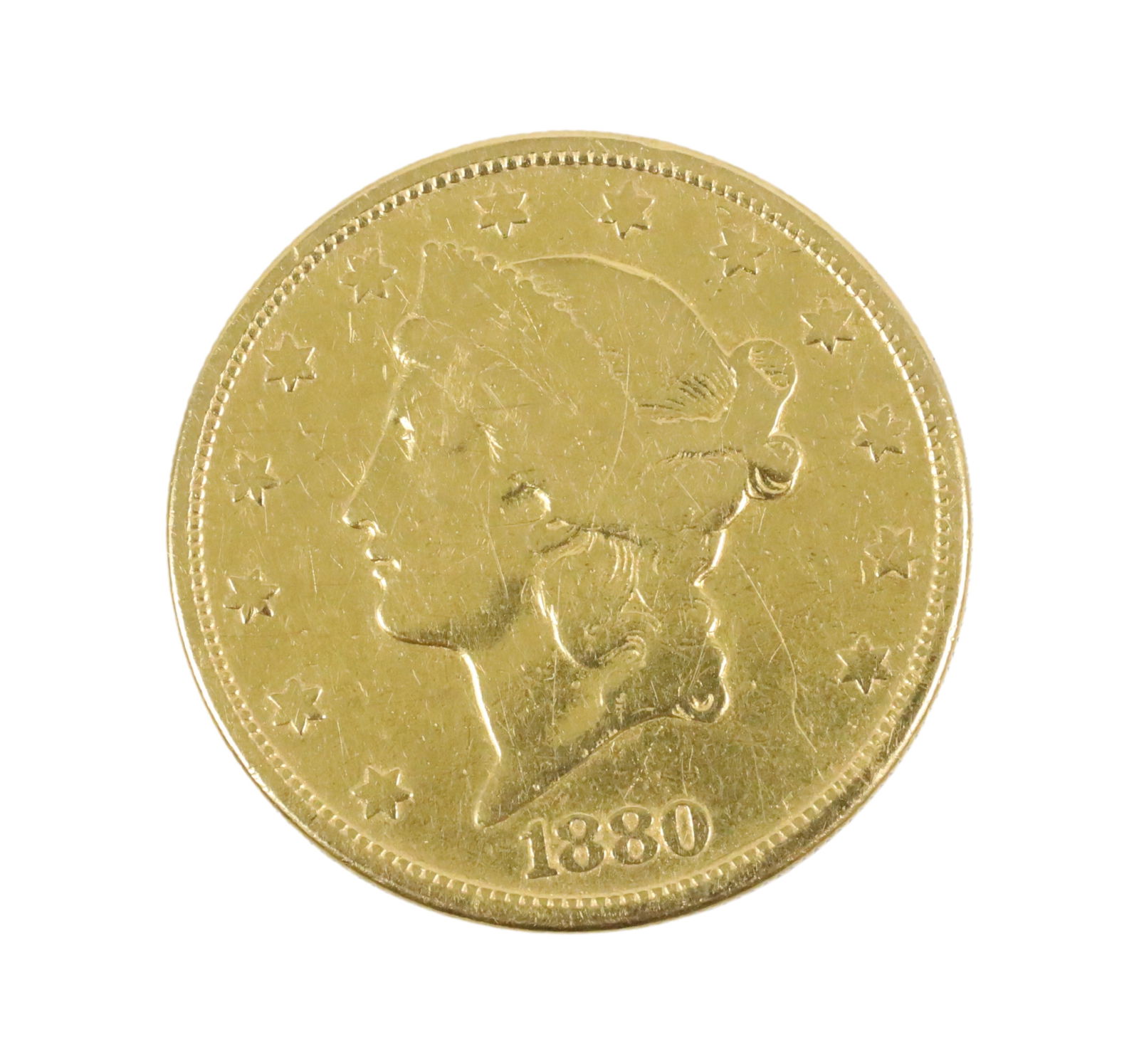 1880 $20 Liberty Head Coin Auction