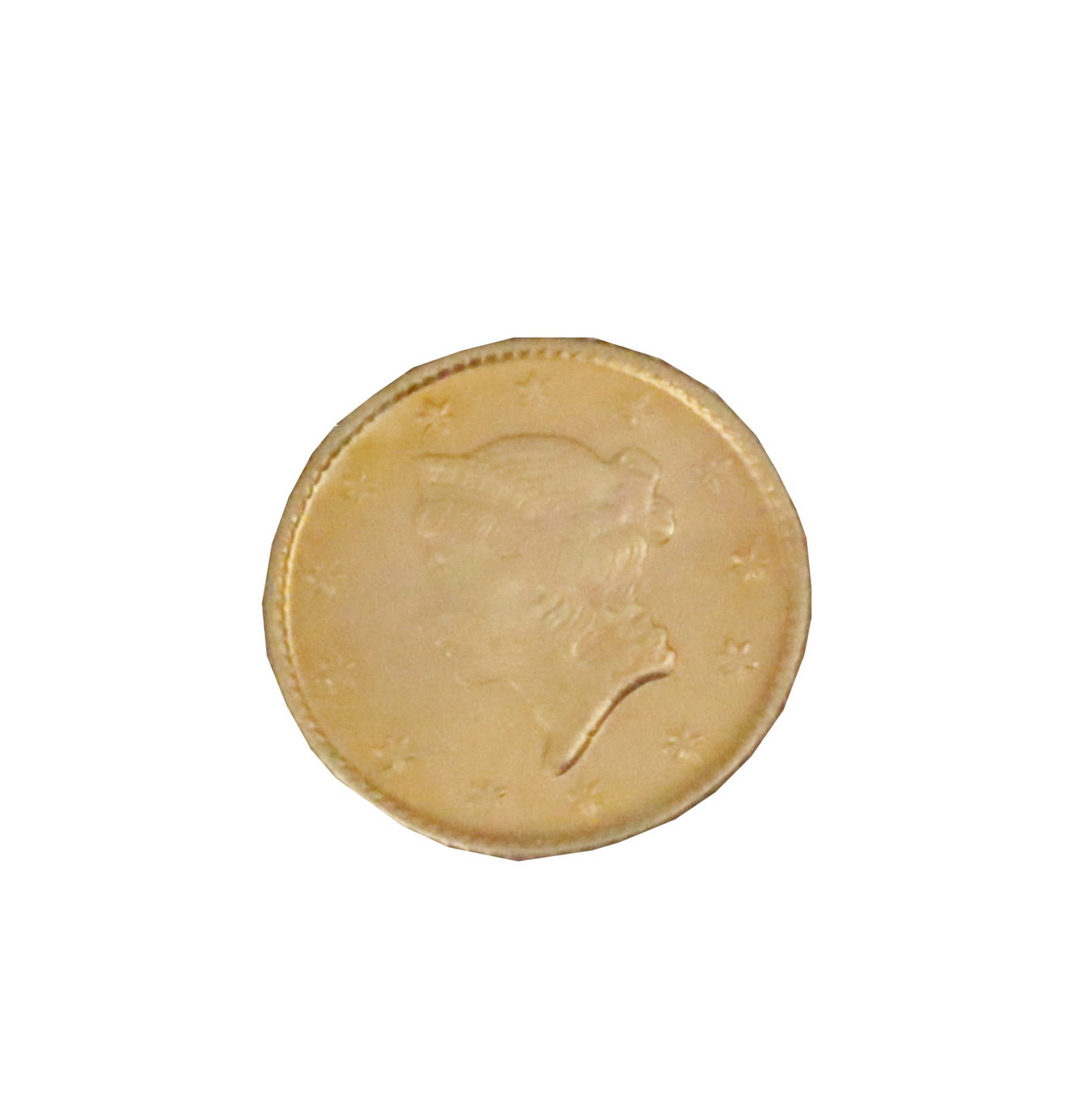 1849 Ms66 $1 Dollar Type 1 Gold Coin Auction