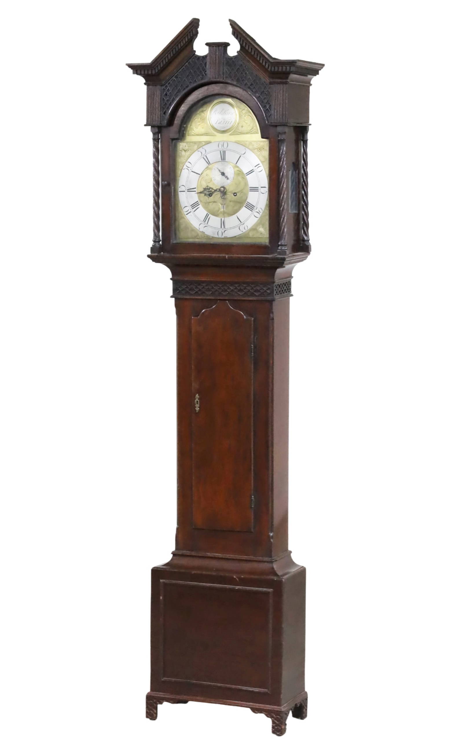 Scottish Mahogany Grandfather Clock, Rob Knox Auction