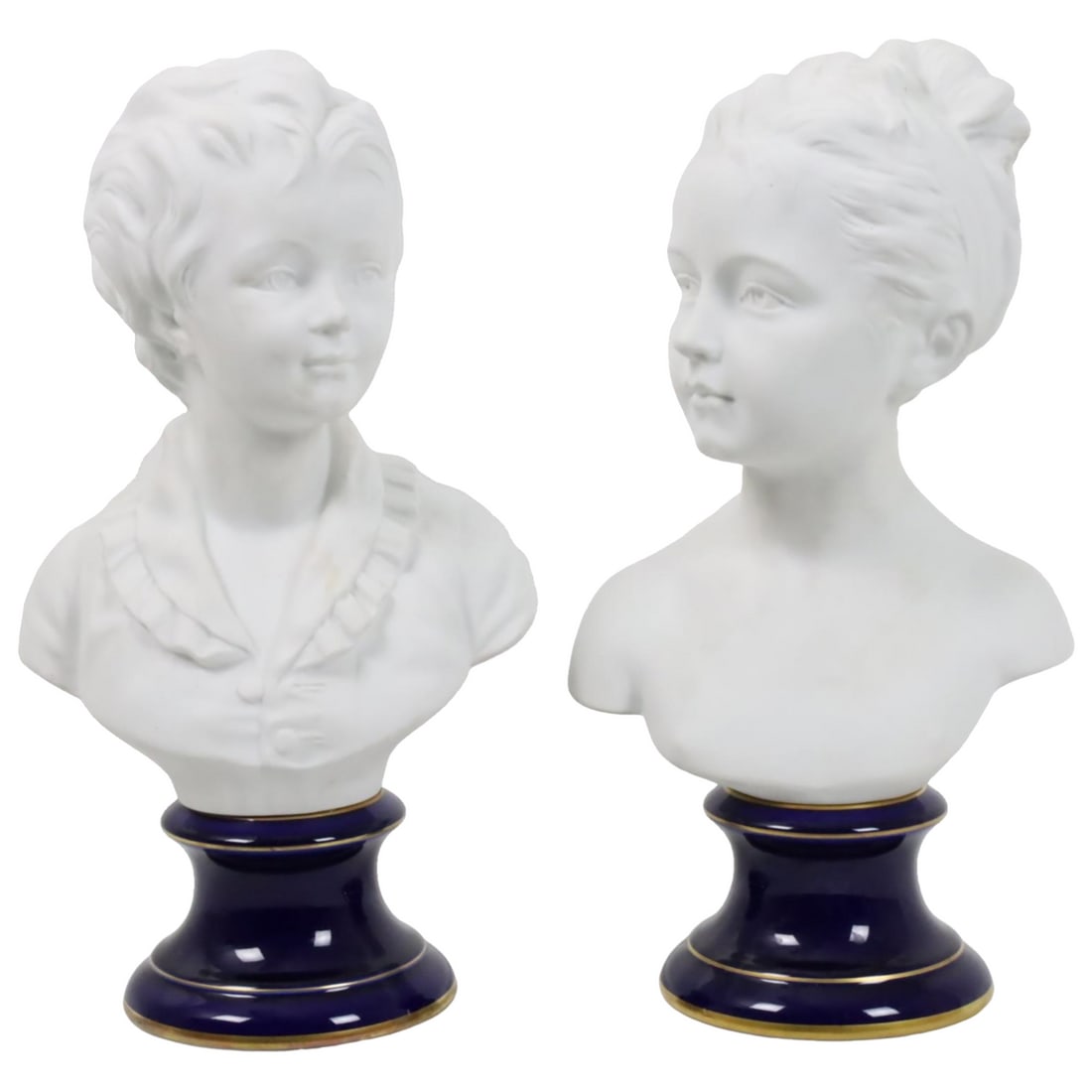 Pr. Of French Limoges Porc. Figures Auction