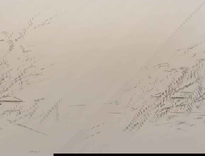 Andrew Michael Dasburg (american 1887 1979), Trees And House, Conte ...