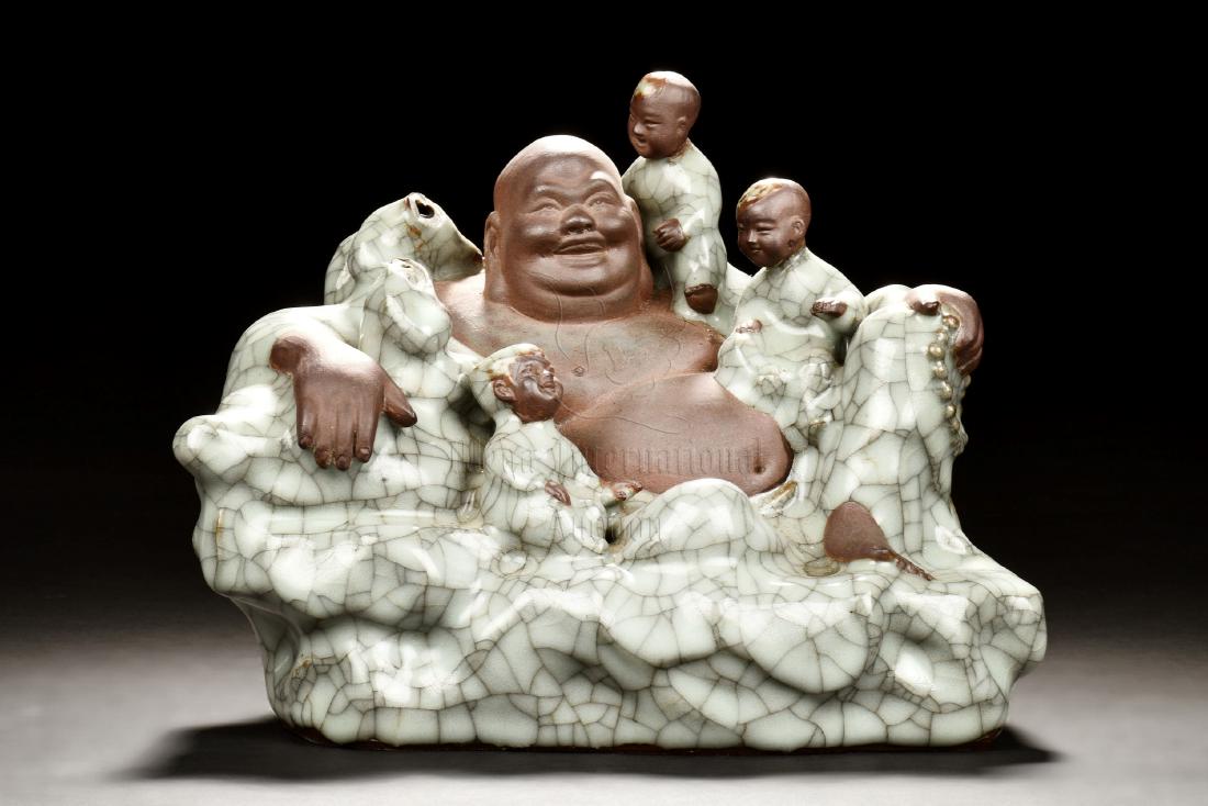 PORCELAIN CARVED MILEFO FIGURE