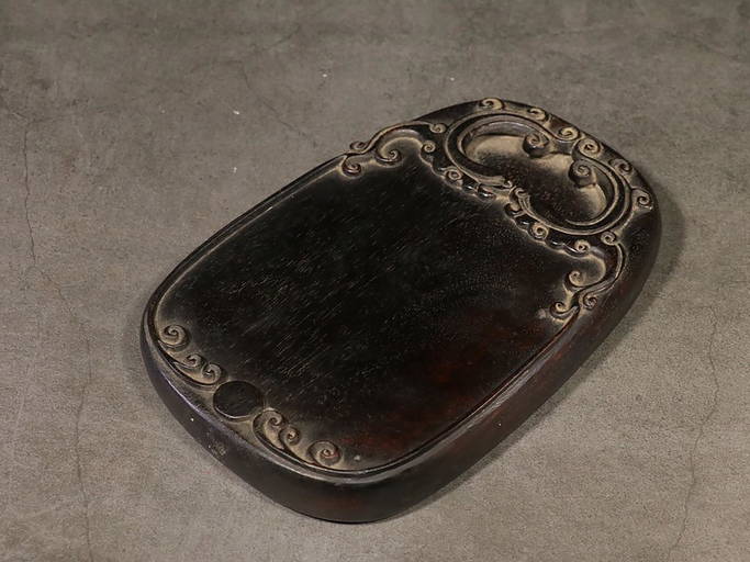 Zitan Wood Carved Ink Stone Decoration