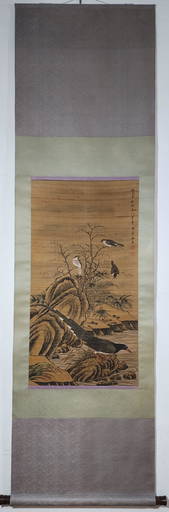 Yu Xing: Ink And Color On Silk 'flowers And Birds'
