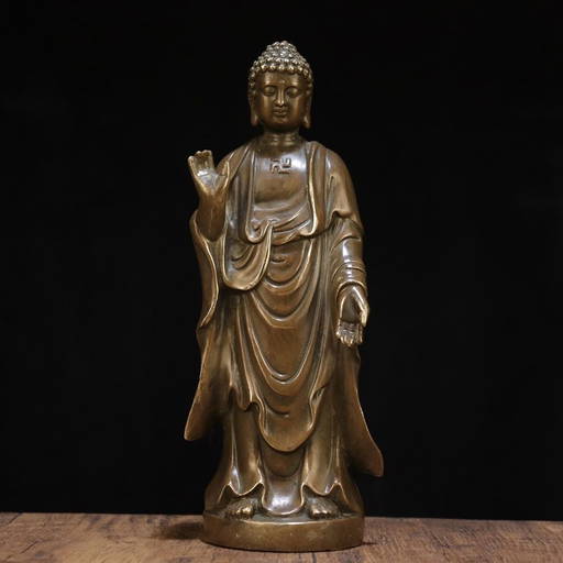 The Old Collection Of Standing Amitabha Buddha Statue