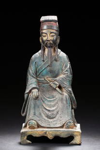 Bronze Seated Daoist Figure