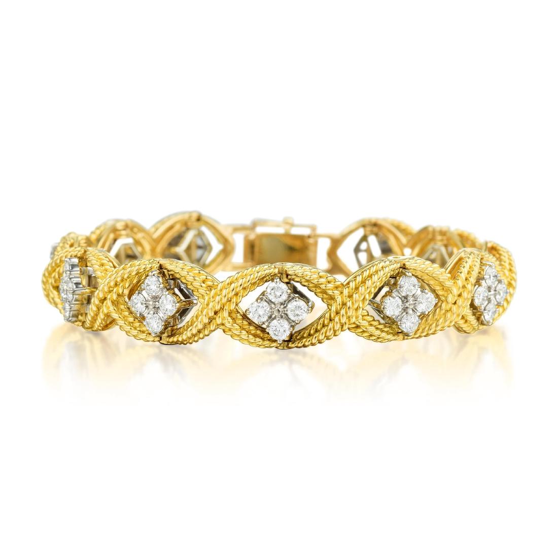Jabel 18K Gold Diamond Bracelet