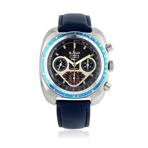 Lejour Flygraf Valjoux 726 Chronograph In Steel