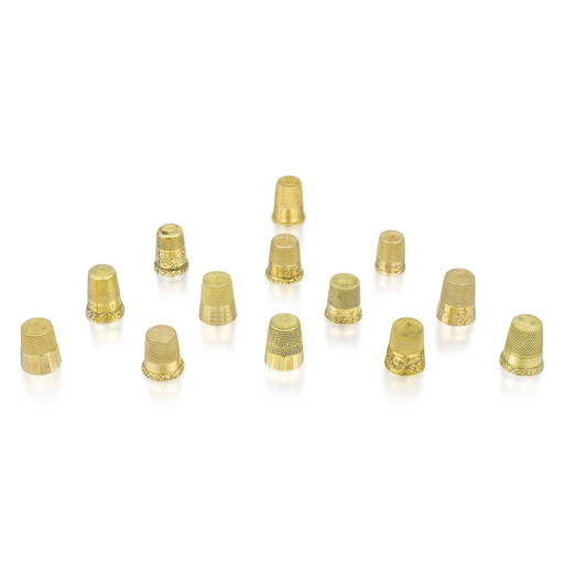 Group Of Antique Gold Thimbles