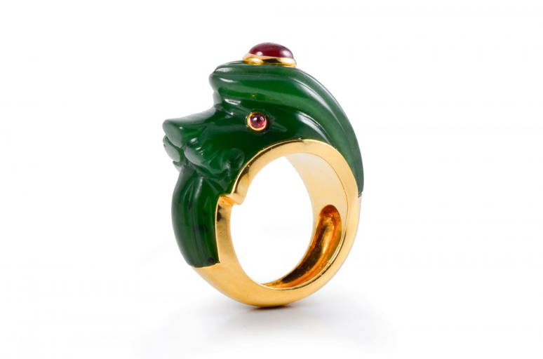 Rare David Webb Jade Dragon Ring - May 17, 2016 | FORTUNA in NY