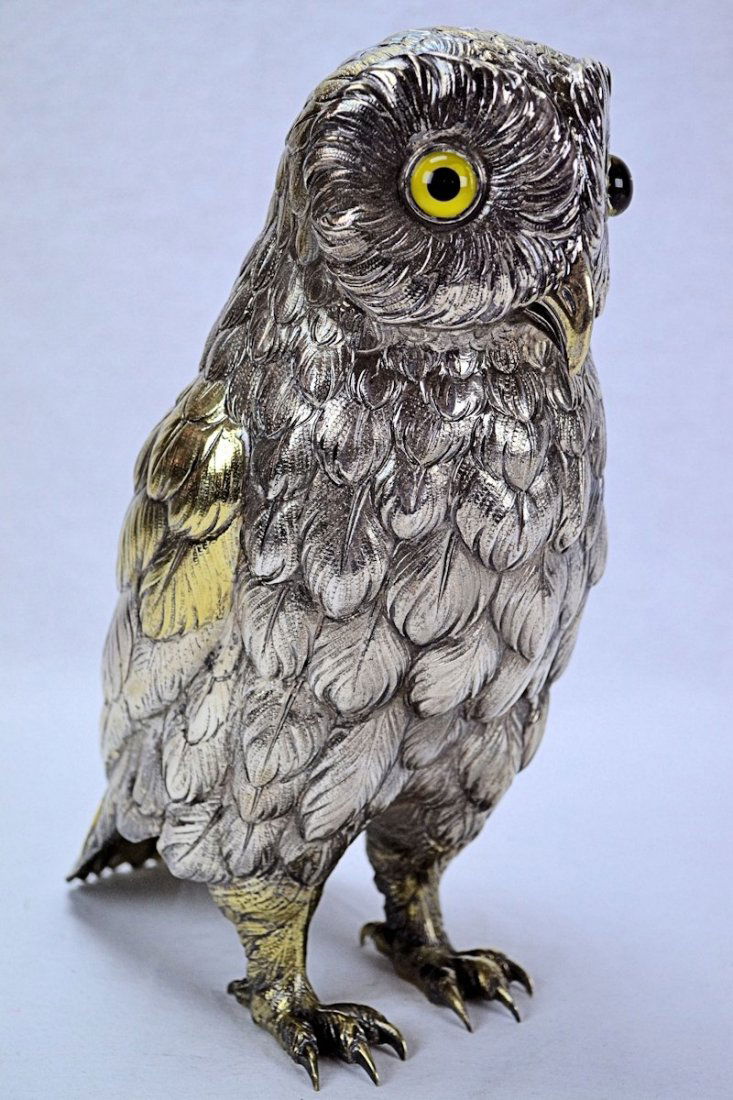 German Sterling Silver Gilt Owl - Feb 22, 2014 | Golden's Appraisal ...