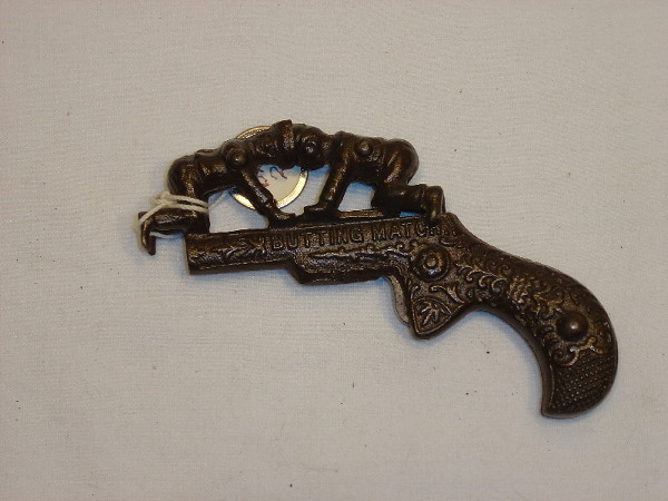 Cast Iron "butting Match" Cap Gun