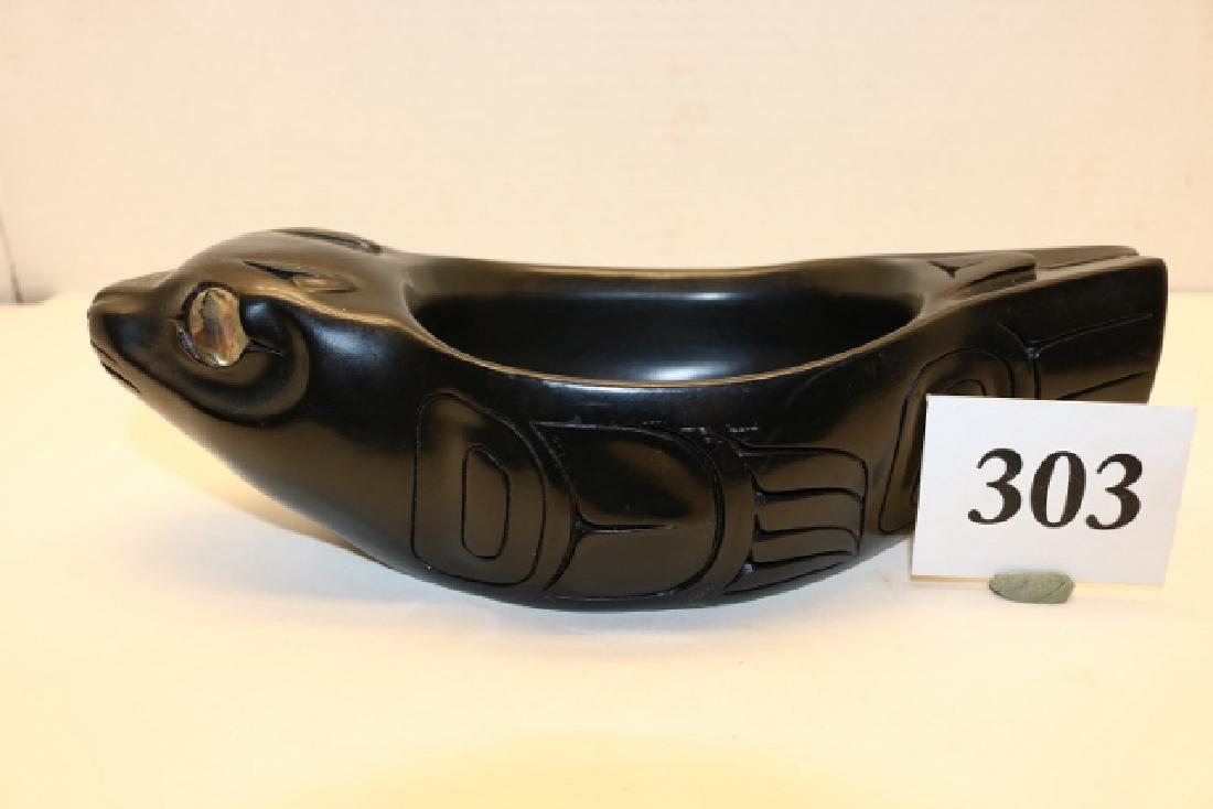 Haida Carved Argillite Bowl