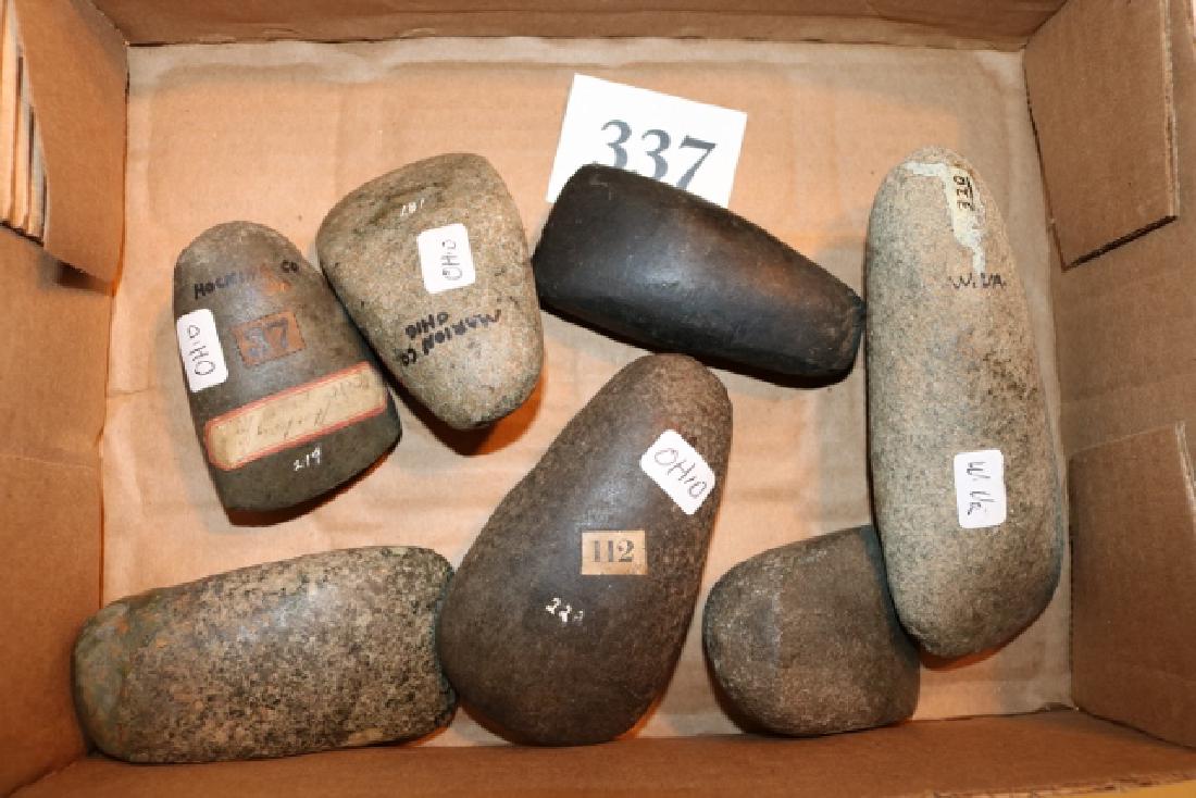 7 Stone Celts - Oct 14, 2017 | Old Barn Auction, LLC in OH