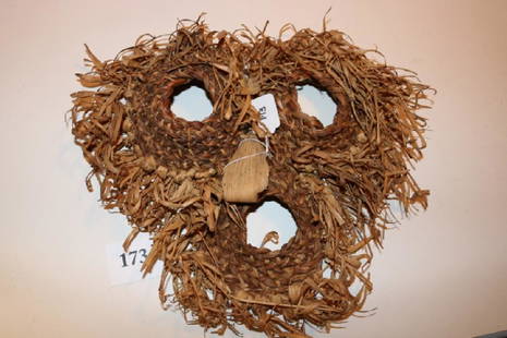 Mohawk Or Iroquois Corn Husk Mask, Circa 1960