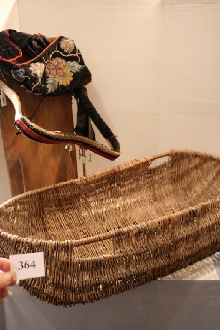 2 Pc. Wicker Cradle and Cradle Board