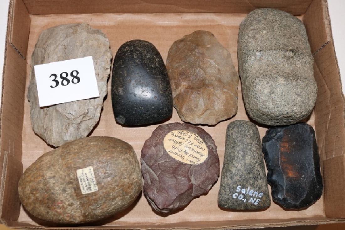 9 Stone Tools, Celts, Hammers, Axe