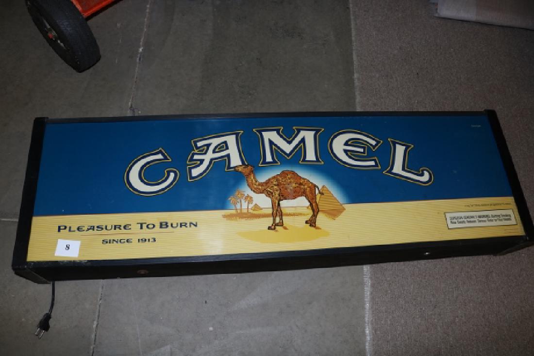 Large Lighted Camel Cigarette Sign Will Not Ship