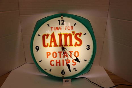 Mortons Potato Chips Advertising Clock
