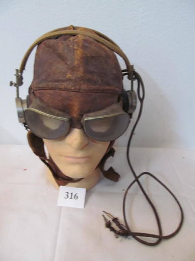 Wwi Leather Pilot’s Helmet