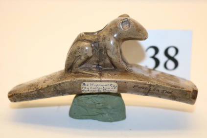 Pipestone Frog Effigy Hopewell Platform Pipe