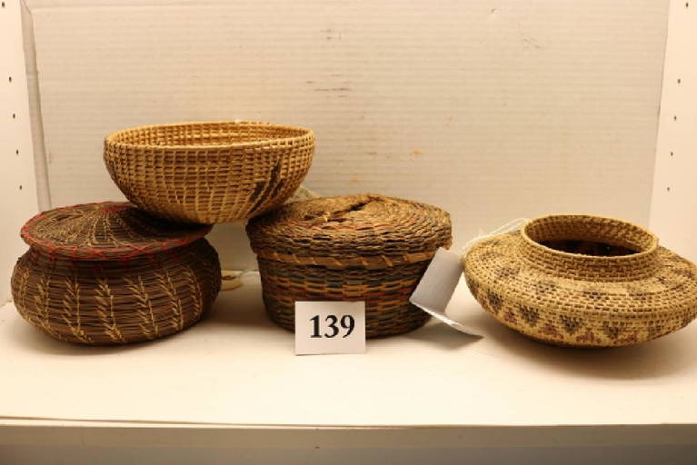 4 Assorted Indian Baskets