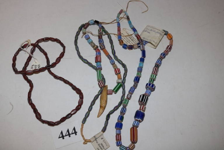 4 Strands Multi Colored Trade Beads