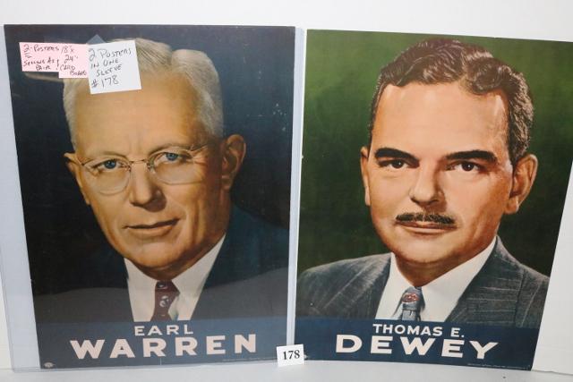 Dewey-Warren H.Q. Posters - Oct 19, 2019 | Old Barn Auction, LLC in OH
