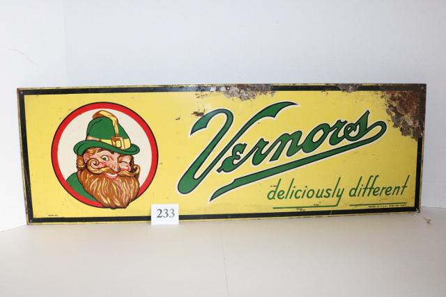 Vernors Tin Sign