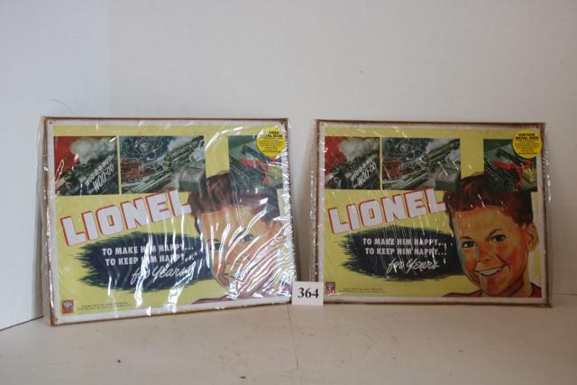 2 Reproduction Lionel Signs
