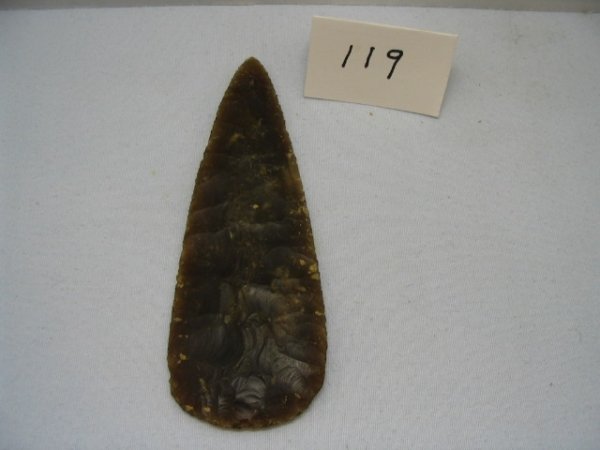 119: Hopewell Knife River Flint Blade