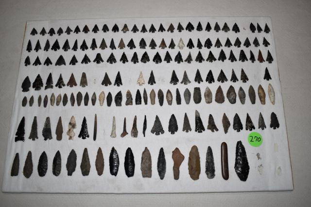160 Bird Points, Arrowheads, Blades