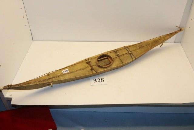 Miniature Inuit Seal Skin Kayak