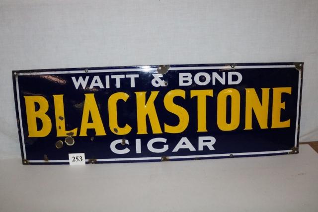 Blackstone Tobacco Porcelain Sign