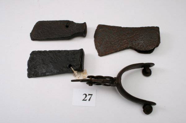Iron Axe, 2 Wedges And A Mexican Rowell Spur