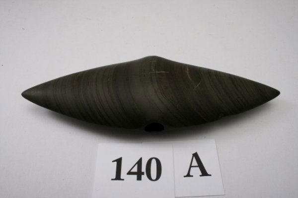 140A: Banded Slate Winged Bannerstone - Sep 27, 2008 | Old Barn Auction ...