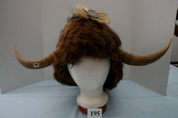195: Buffalo Horn Hat or Headdress - Sep 27, 2008 | Old Barn Auction ...