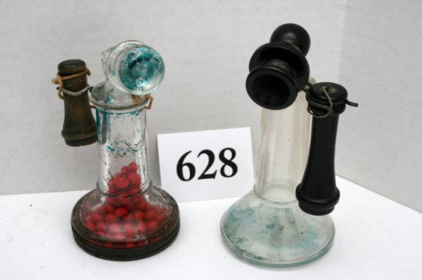 2 Telephone Candy Containers