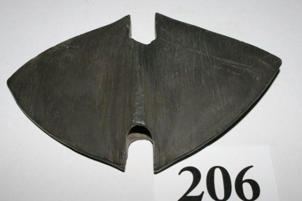 206: 5 1/8" Slate Butterfly Bannerstone