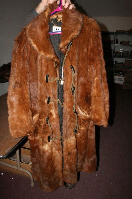 188: Elk Hide Trappers Coat : Lot 0188