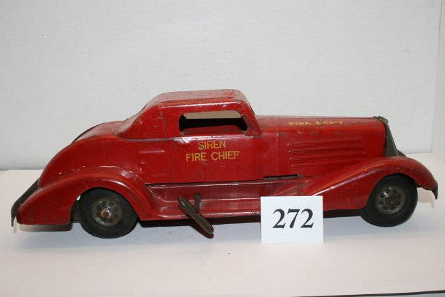 Fire Chief Windup Toy Car