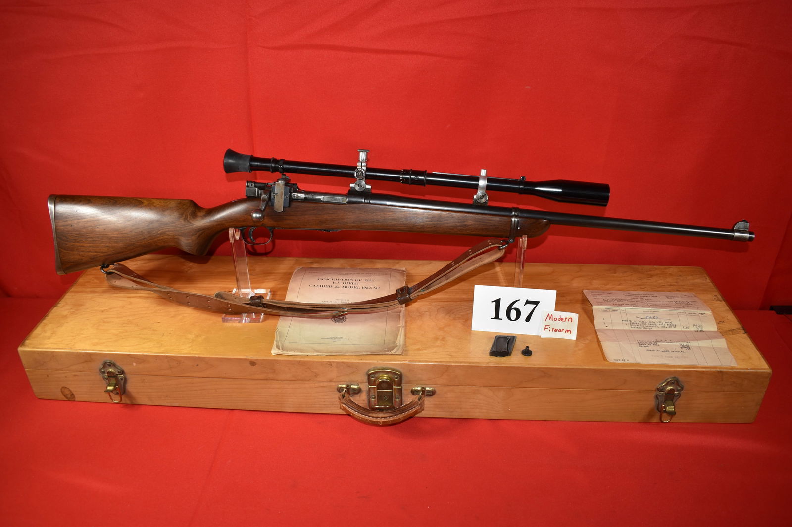 (x) Springfield Armory M1922 1922 M1 .22 Cal. Nra Target Rifle Auction