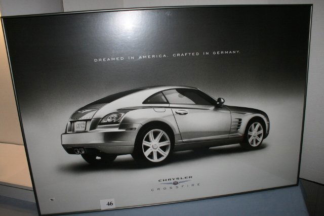 Framed Chrysler Crossfire poster