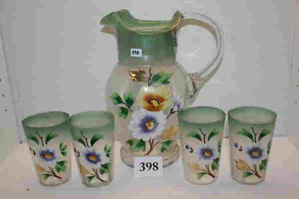 Hand Painted Victorian Lemonade Set - Jul 20, 2013 | Old Barn Auction ...
