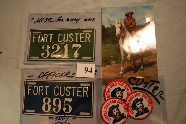 (2) Fort Custer License Plates - Nov 22, 2013 | Old Barn Auction, LLC in OH