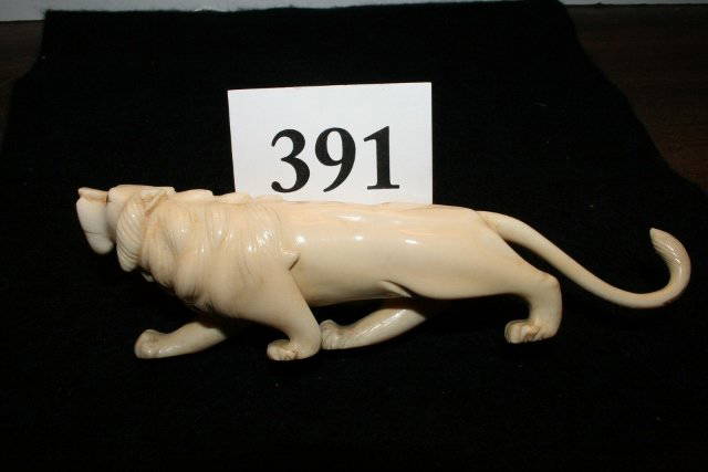 Carved Ivory Lion