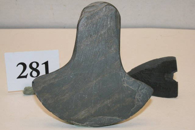 Inuit, polished slate Ulu Knife - Jul 19, 2014 | Old Barn Auction, LLC ...
