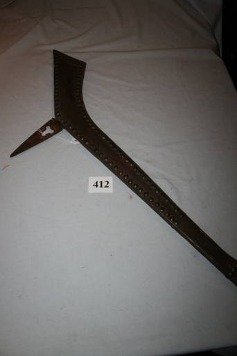 Brass Tacked Gunstock War Club - Jul 19, 2014 | Old Barn Auction, LLC in OH