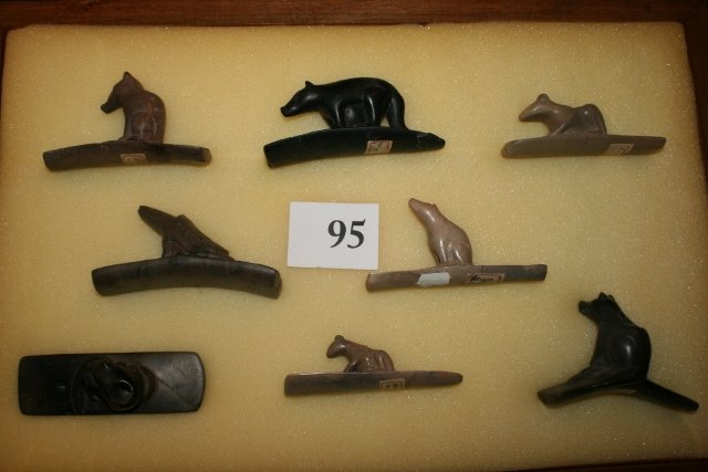 pipestone Hopewell Effigy Pipes - Mar 21, 2015 | Old Barn Auction, LLC ...