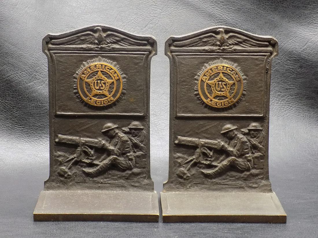 Rare Vintage Military Ww American Legion Bookends